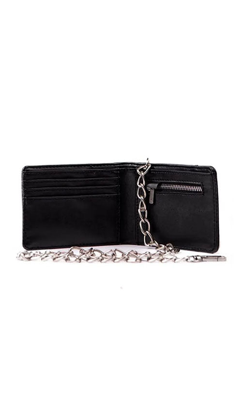 Rusty Warp Speed Chain Wallet Black