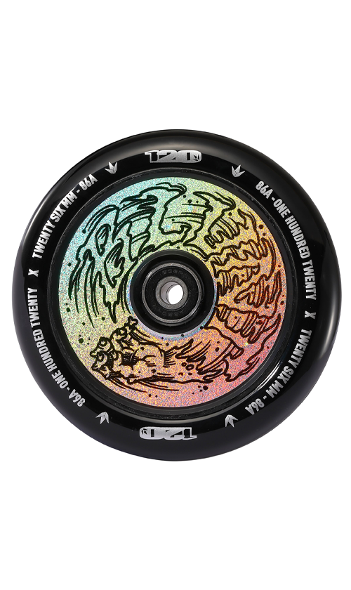 Envy Hollow Core Hologram Scooter Wheels 120mm Hand