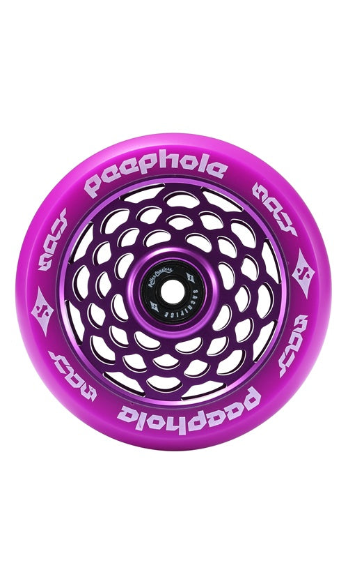 Sacrifice Peep Hole Scooter Wheels 110mm Purple